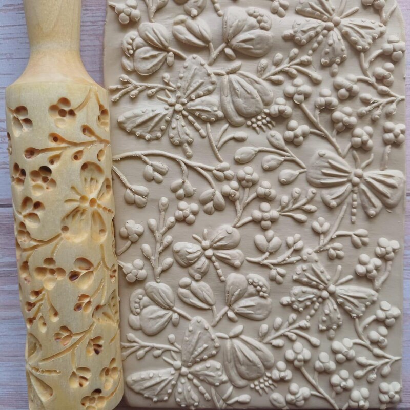 Flower Rolling Pin - Etsy
