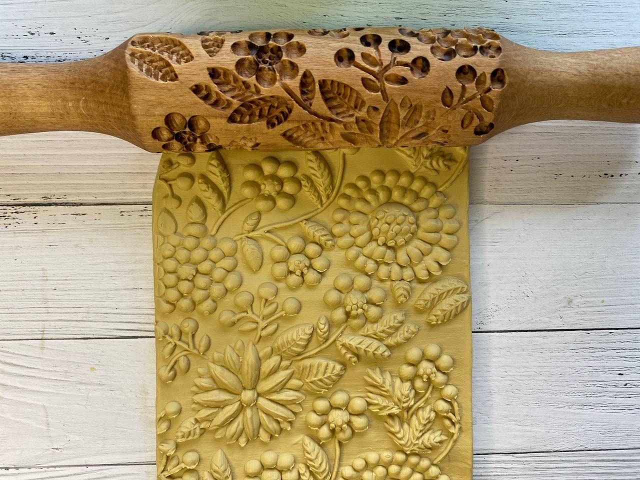 Rolling Pin-embossed Rolling Pin-wooden Rolling Pin-engraved Rolling ...