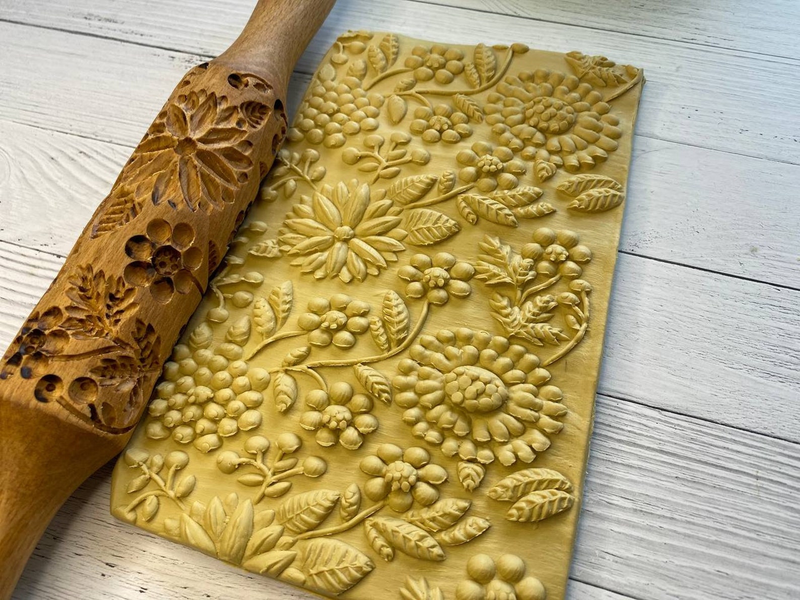 Rolling Pin-embossed Rolling Pin-wooden Rolling Pin-engraved Rolling ...