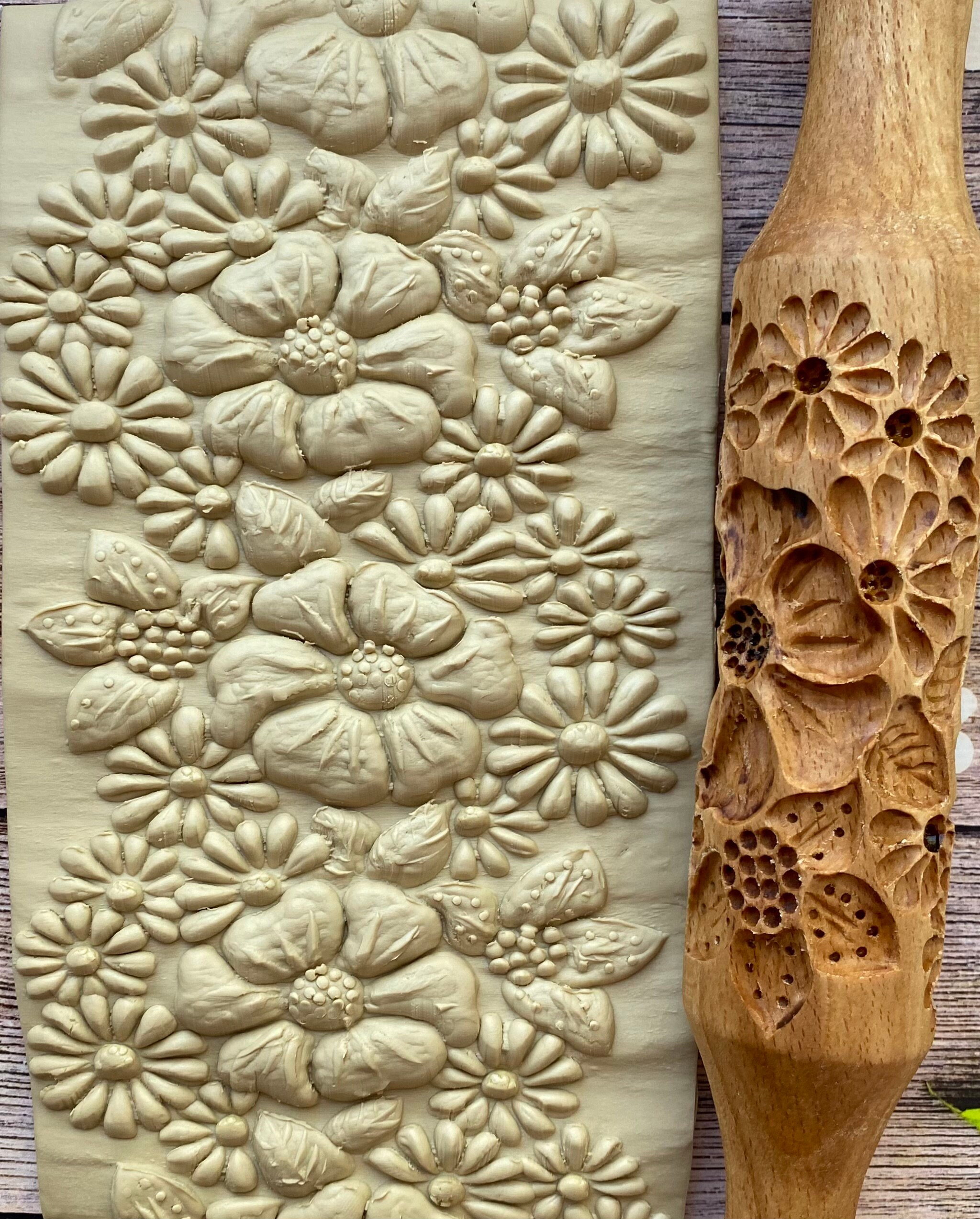 Embossed Rolling Pin Rolling Pin Wooden Rolling Pin for - Etsy