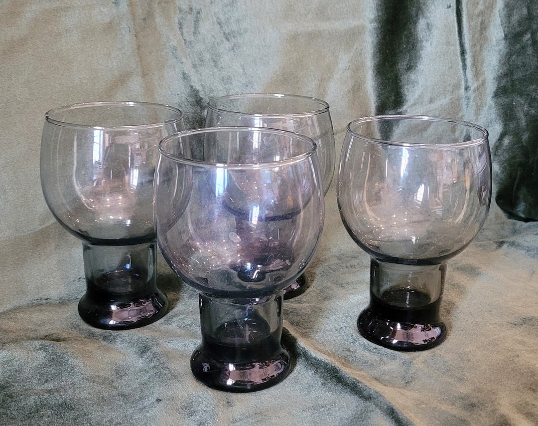 Retro Smokey Charcoal 70s Beer Glass, STAX - Etsy