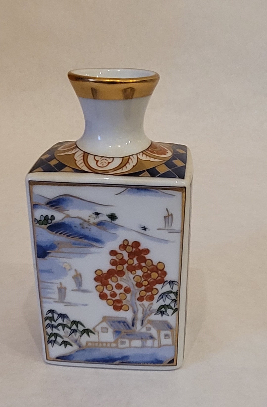 Vintage OMC Japanese Bud Vase - Etsy