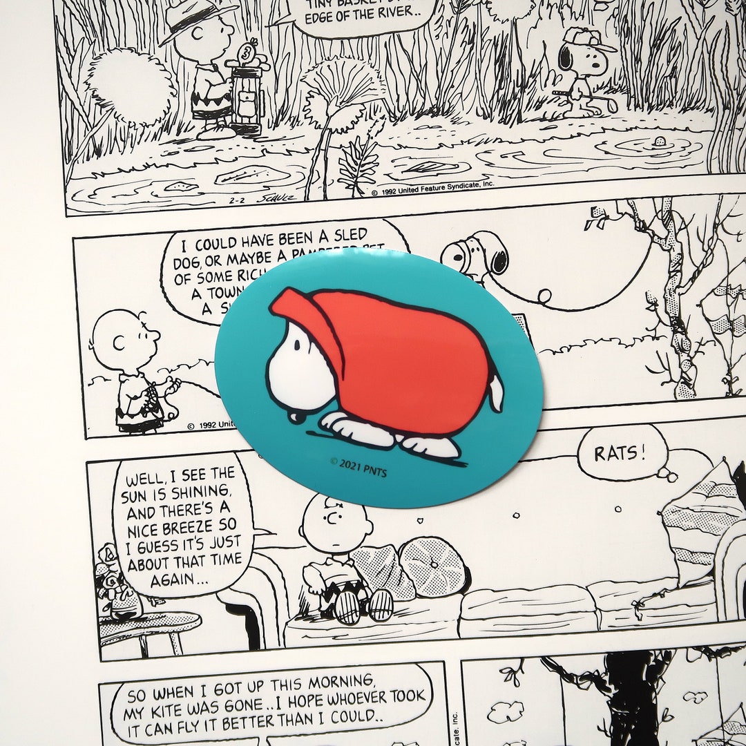 Snoopy Vinyl Sticker // Snoopy From Comics Puffy Sweater Glossy Vinyl ...