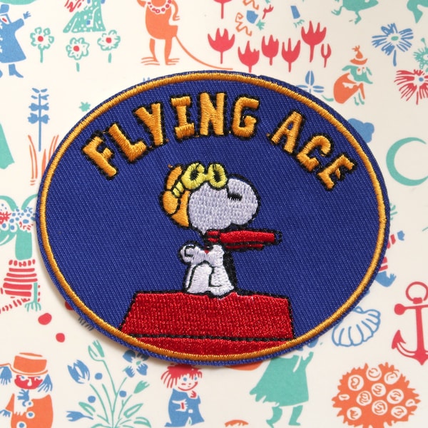 Snoopy Flying Ace Embroidered Patch - Etsy
