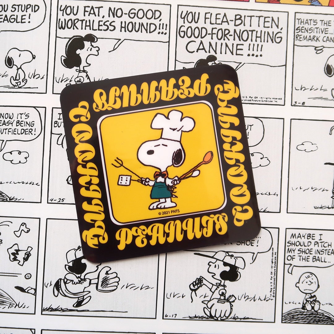 Chef Cook Snoopy From Peanuts Comics Retro Lettering Cooking - Etsy