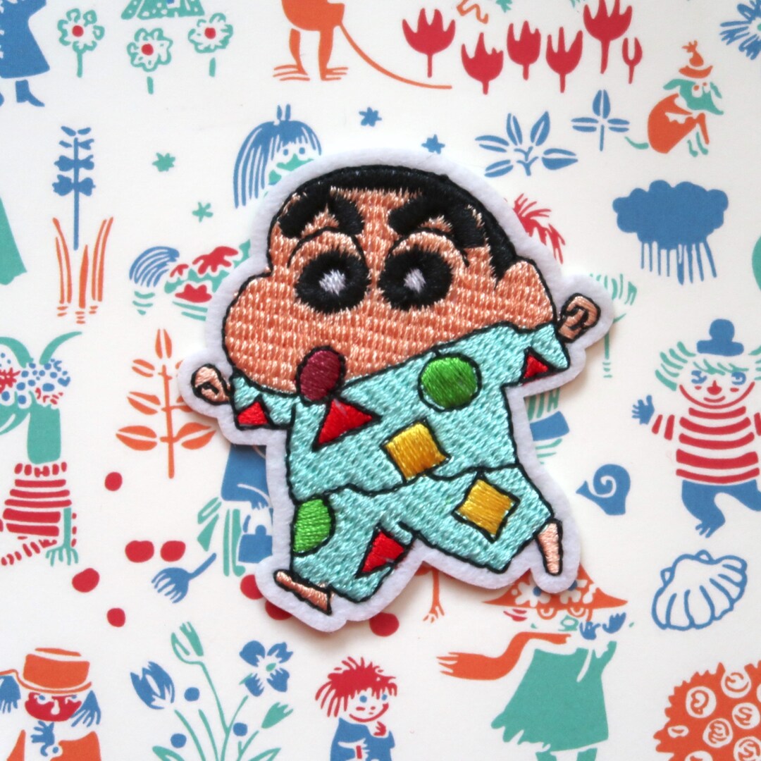 Pajama Crayon Shin Chan Anime Embroidered Iron on Patch Badge - Etsy