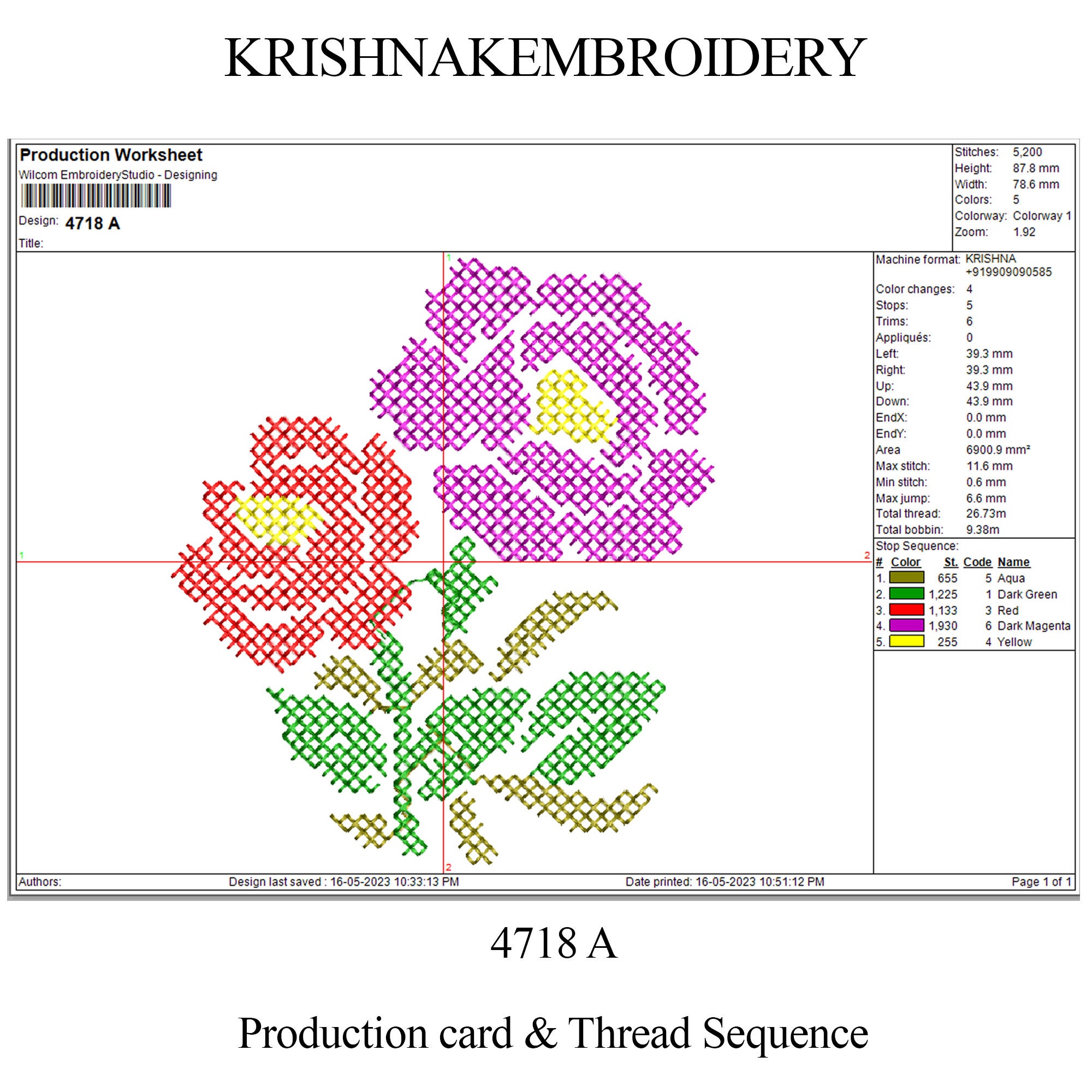 Cross Stitch Floral Design for Any Kind of Fabric or Garment - Etsy