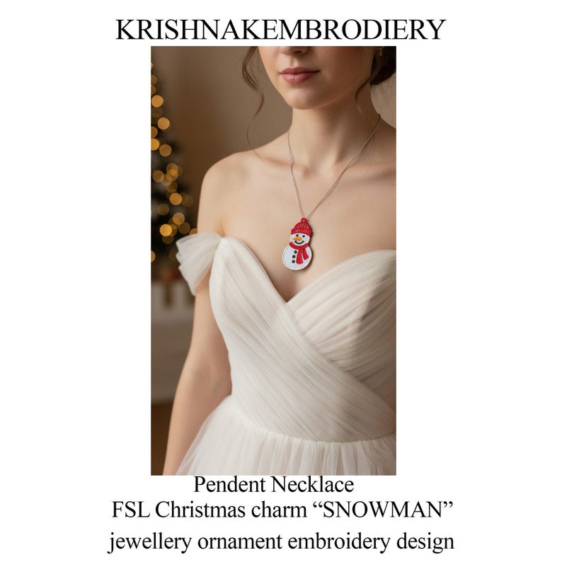 FSL Christmas Snowman Embroidery Design (digital Pattern) - Etsy