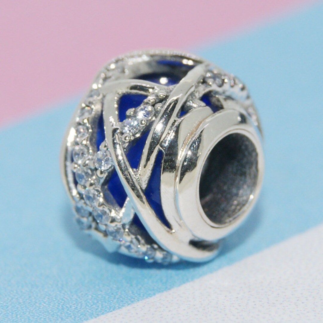 Pandora Royal Blue Galaxy Charm Silver S925 Ale - Etsy