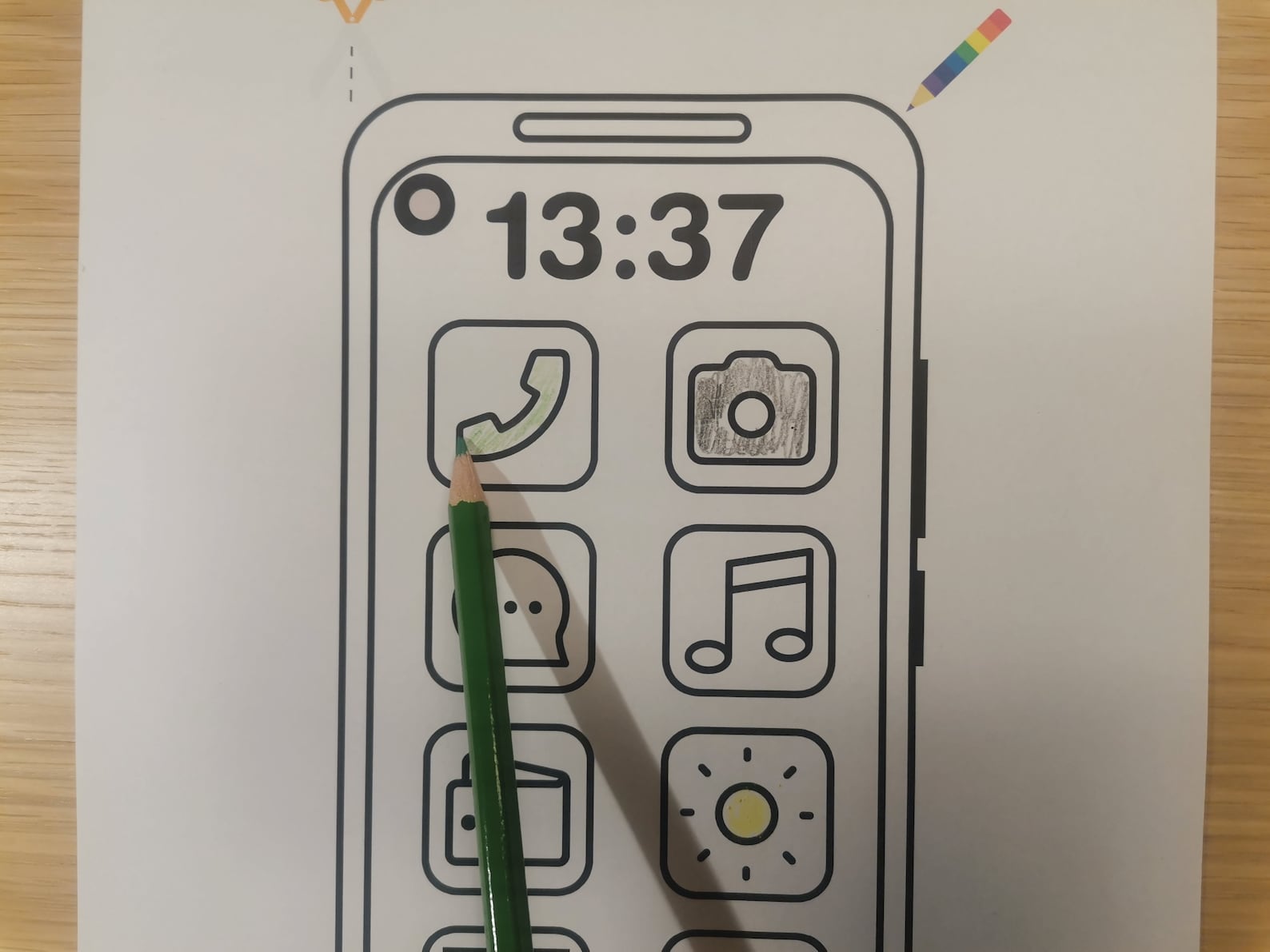 Printable Phone for Kids Craft Activities for Preschool Fine Motor ...