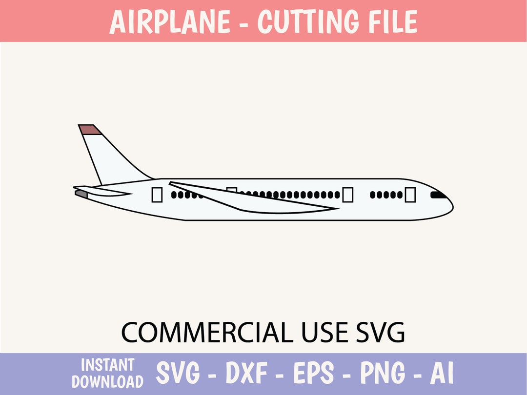 Airplane Svg Cut File Cricut Designs Silhouette, Airplane Clipart ...