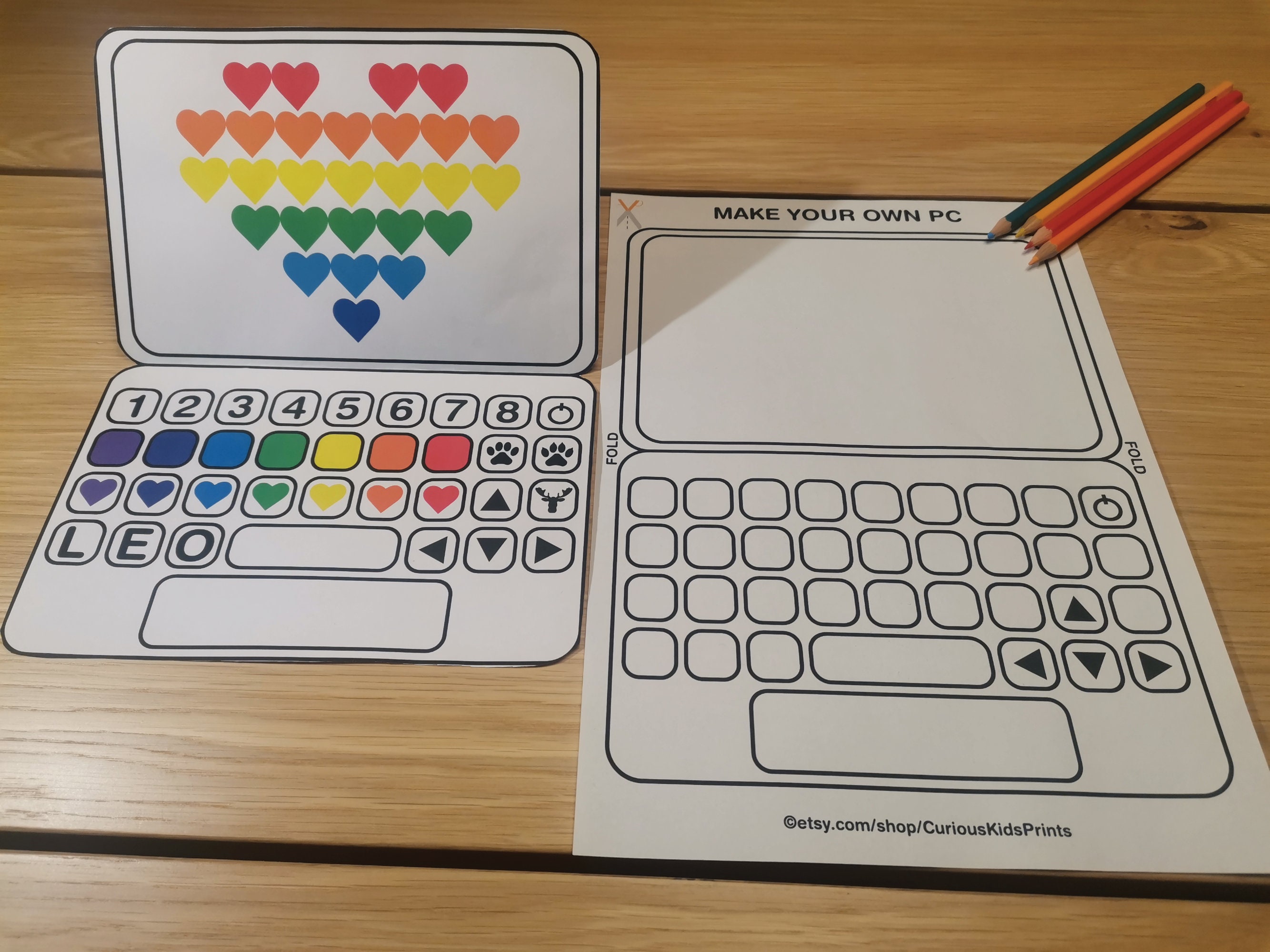 Paper PC Preschool Craft Activities, Preschool Activity Sheets ...