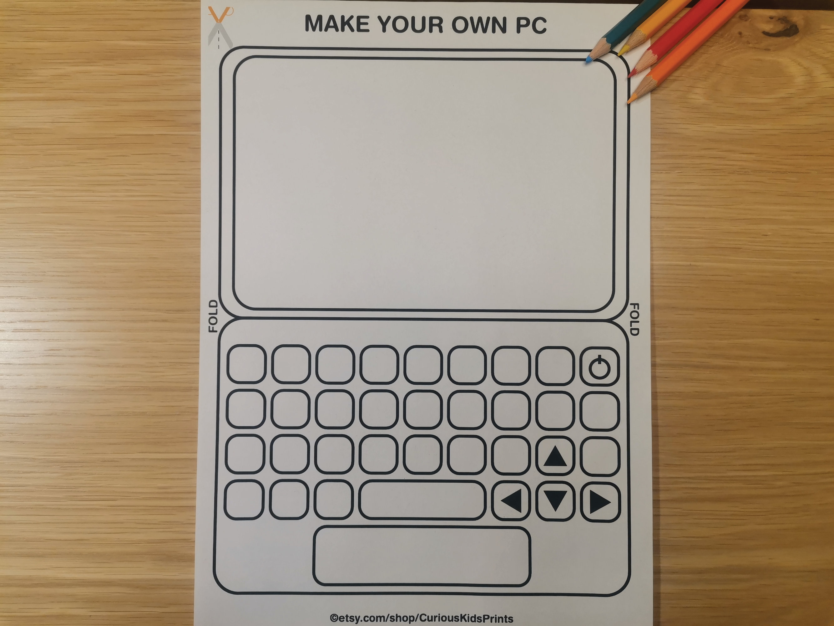 Paper PC Preschool Craft Activities, Preschool Activity Sheets ...