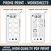 Printable Phone for Kids Craft Activities for Preschool Fine Motor ...