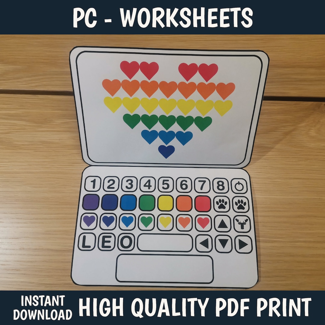 Paper PC Preschool Craft Activities, Preschool Activity Sheets ...