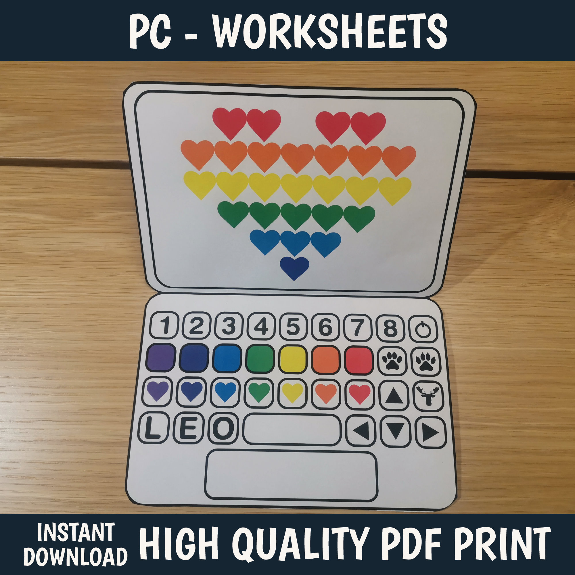 Paper PC Preschool Craft Activities, Preschool Activity Sheets ...