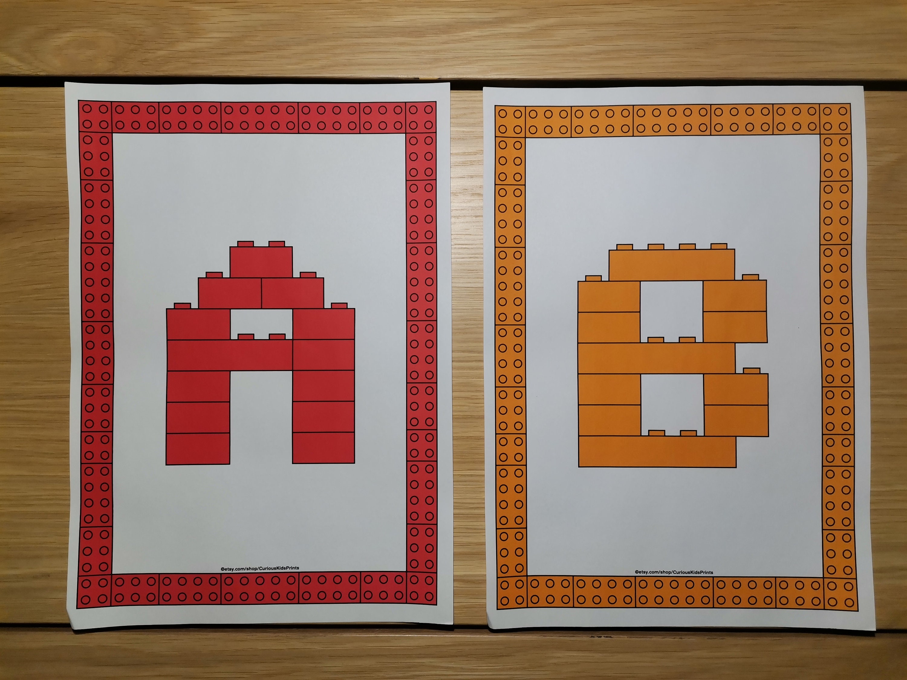 Building Blocks A-Z Alphabet Printable Letters Fine Motor Skills ...