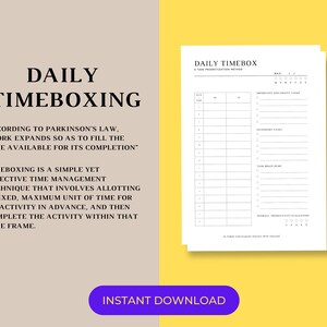 Productivity & Time Management Technique TIMEBOX With Eisenhower ...