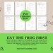 Eat the Frog Productivity Planner – Eisenhower Matrix, SMART Goals ...