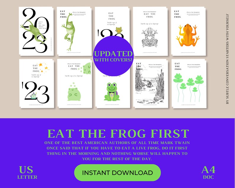 Eat Frogs First Productivity Technique Smart Goals, Eisenhower Matrix ...