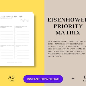 Prime Productivity Combo: Ivy Lee Method, Eisenhower Matrix, Brain Dump ...