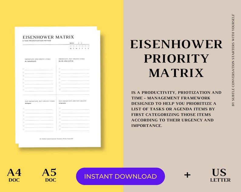 Prime Productivity Combo: Ivy Lee Method, Eisenhower Matrix, Brain Dump ...