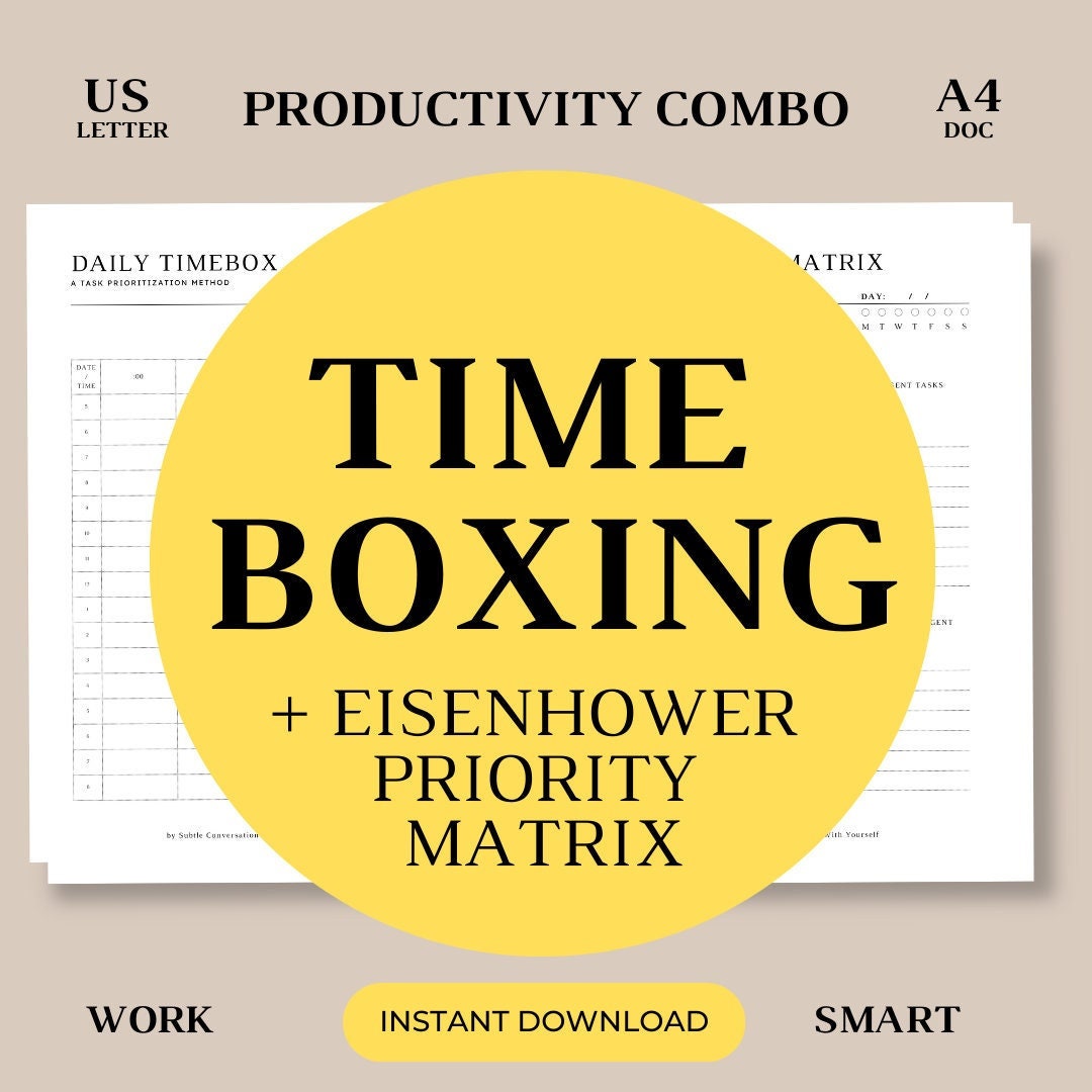 Productivity & Time Management Technique TIMEBOX With Eisenhower ...