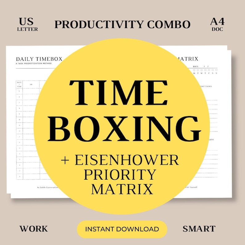 Productivity & Time Management Technique TIMEBOX With Eisenhower ...