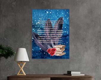 Literary Quote Print, Edgar Allan Poe Poem Print Digital Download ...
