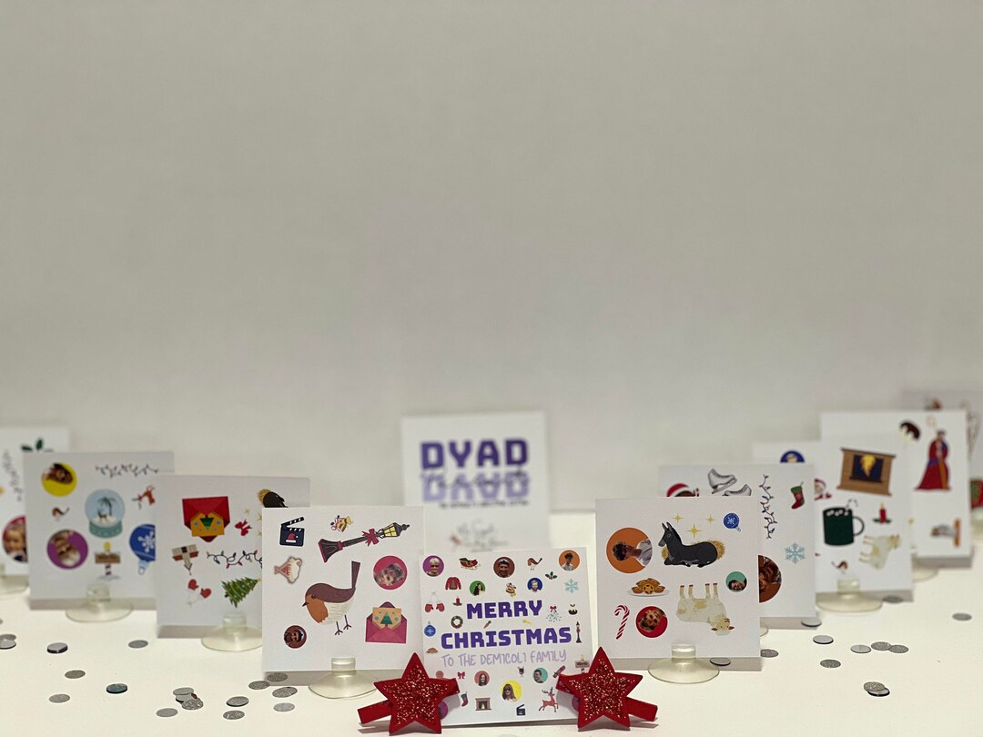 Personalised Card Game Christmas Edition 57 Cards DYAD PURSUIT - Etsy