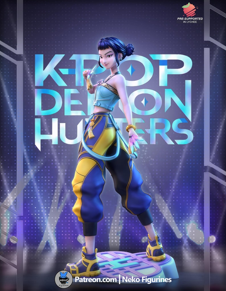 Zoey From K-pop Demon Hunters Unpainted Resin Figurine | Multiple Sizes ...