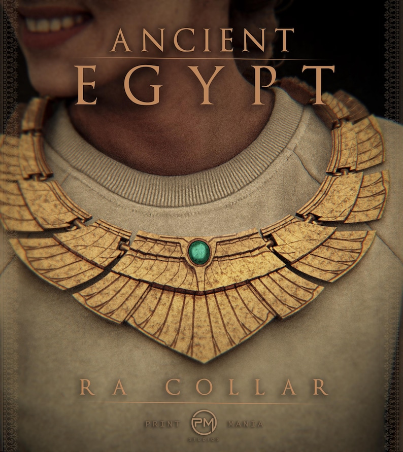 Egyptian Ra Collar Unpainted 3D Printed Jewelery | One Size | Cosplay ...