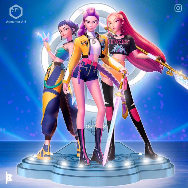 Rumi • Zoye • Mira | K-pop Singers | Resin Figurine Trio | United Idol ...