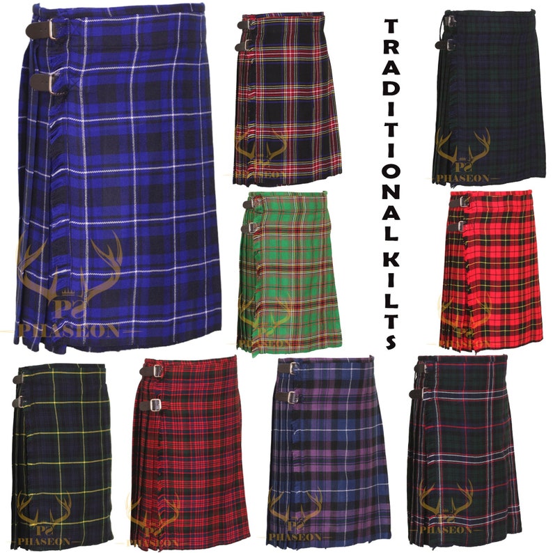 Kilts I Men's Scottish Traditional 5 Yards & 13oz Tartan Kilt - Etsy