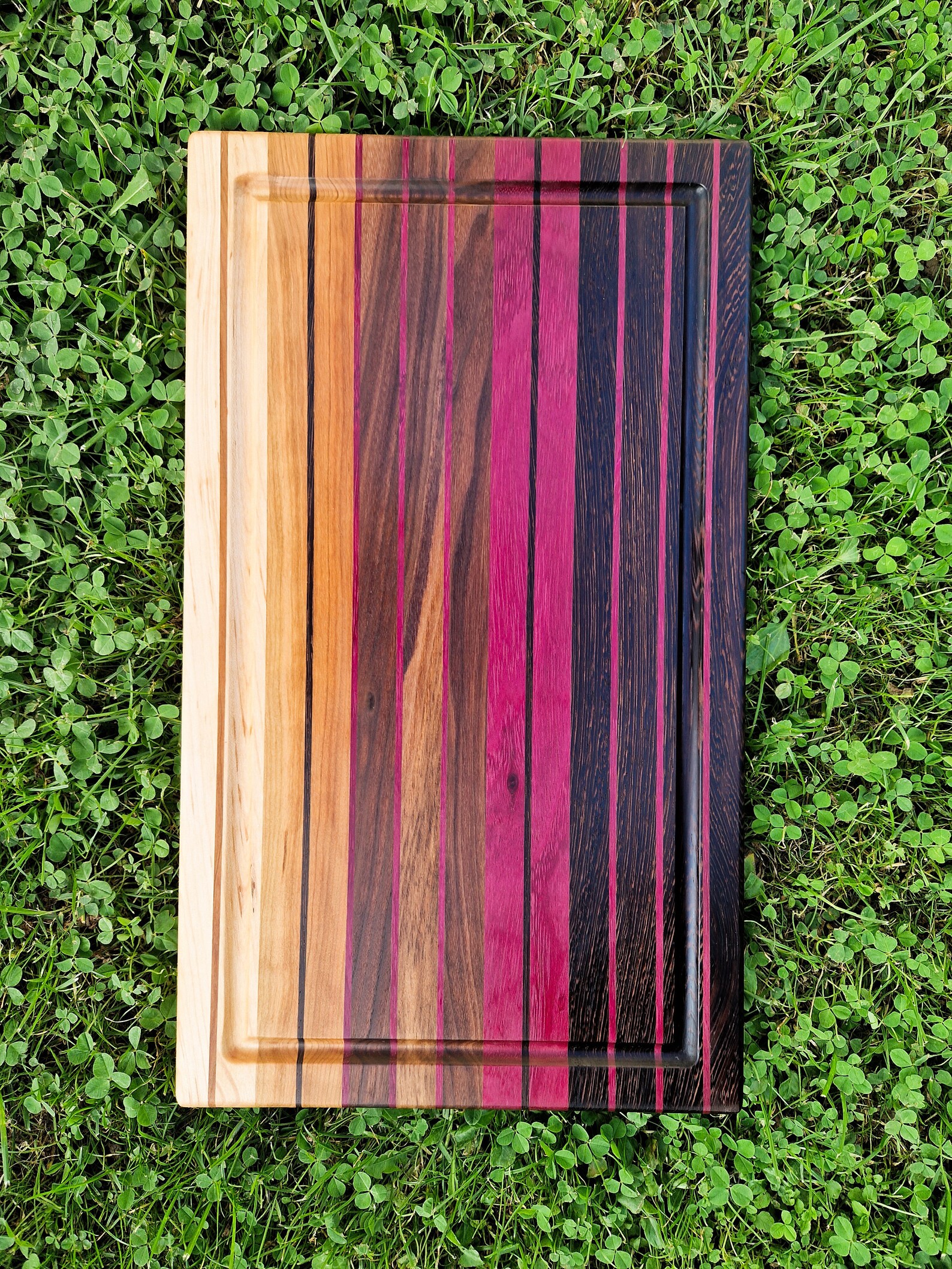 Large Striped Ombre Cutting Board / Serving Tray - Etsy