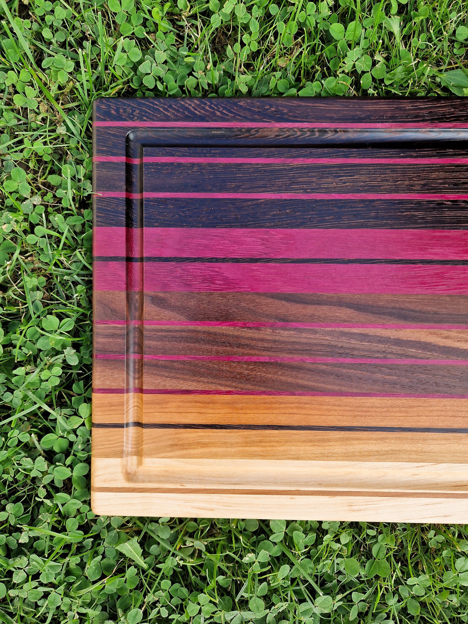 Large Striped Ombre Cutting Board / Serving Tray - Etsy