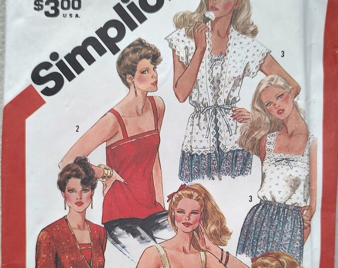 Uncut Misses Size 14, Vintage Sewing Pattern, Simplicity 5352, Camisole ...