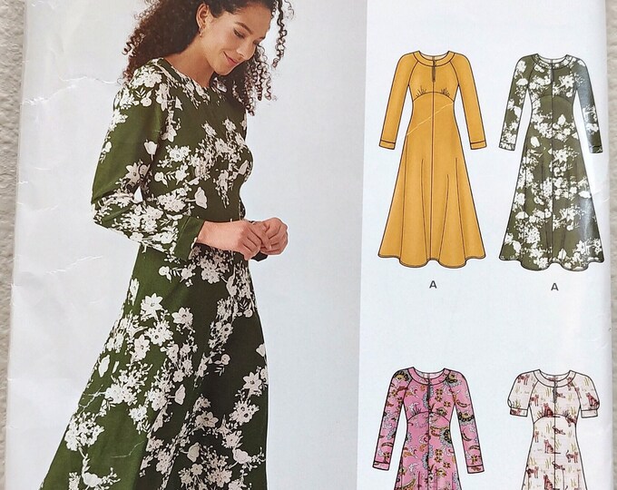 Uncut Misses Size 6-18, Sewing Pattern, New Look 6574, Dress, Long ...