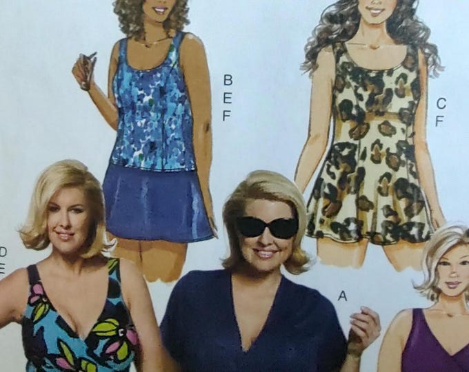 Uncut Misses Size 26-32, Sewing Pattern Butterick 5795, Easy, Swimwear ...