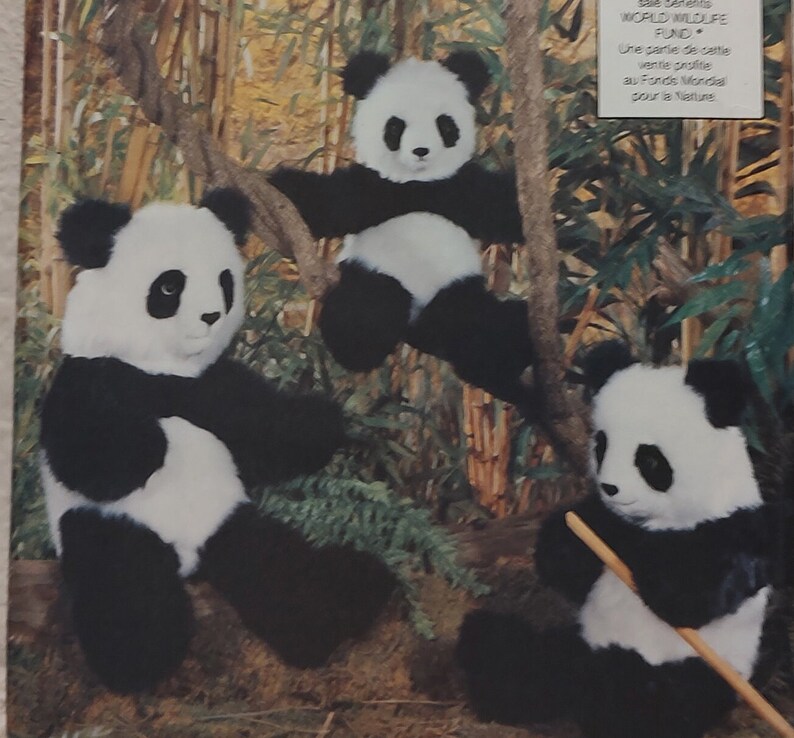 Uncut, Vogue Craft 8187, Sewing Pattern, Stuffed Panda Bears, Animals ...