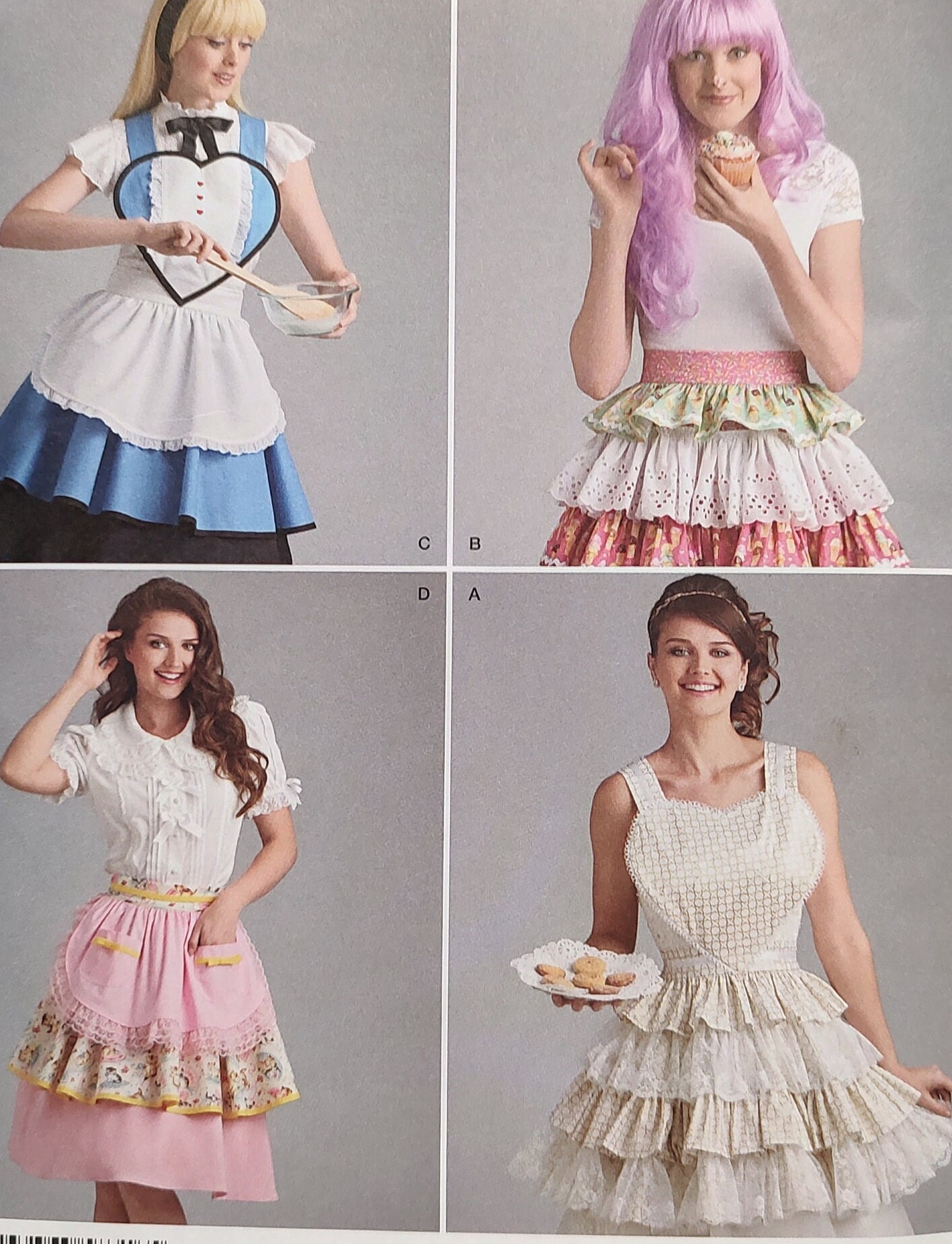 Uncut, Misses Size S, M, L, Sewing Pattern, Simplicity 8316, Apron, Bib ...