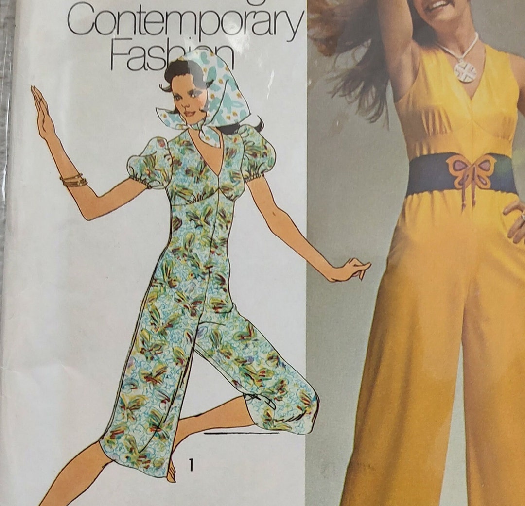 Uncut Misses Size 12, Vintage Sewing Pattern, Simplicity 9371, Jumpsuit ...