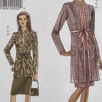 Vogue 6922 Vintage 1960s Sewing Pattern Dress Vest and Jacket Size 16 ...
