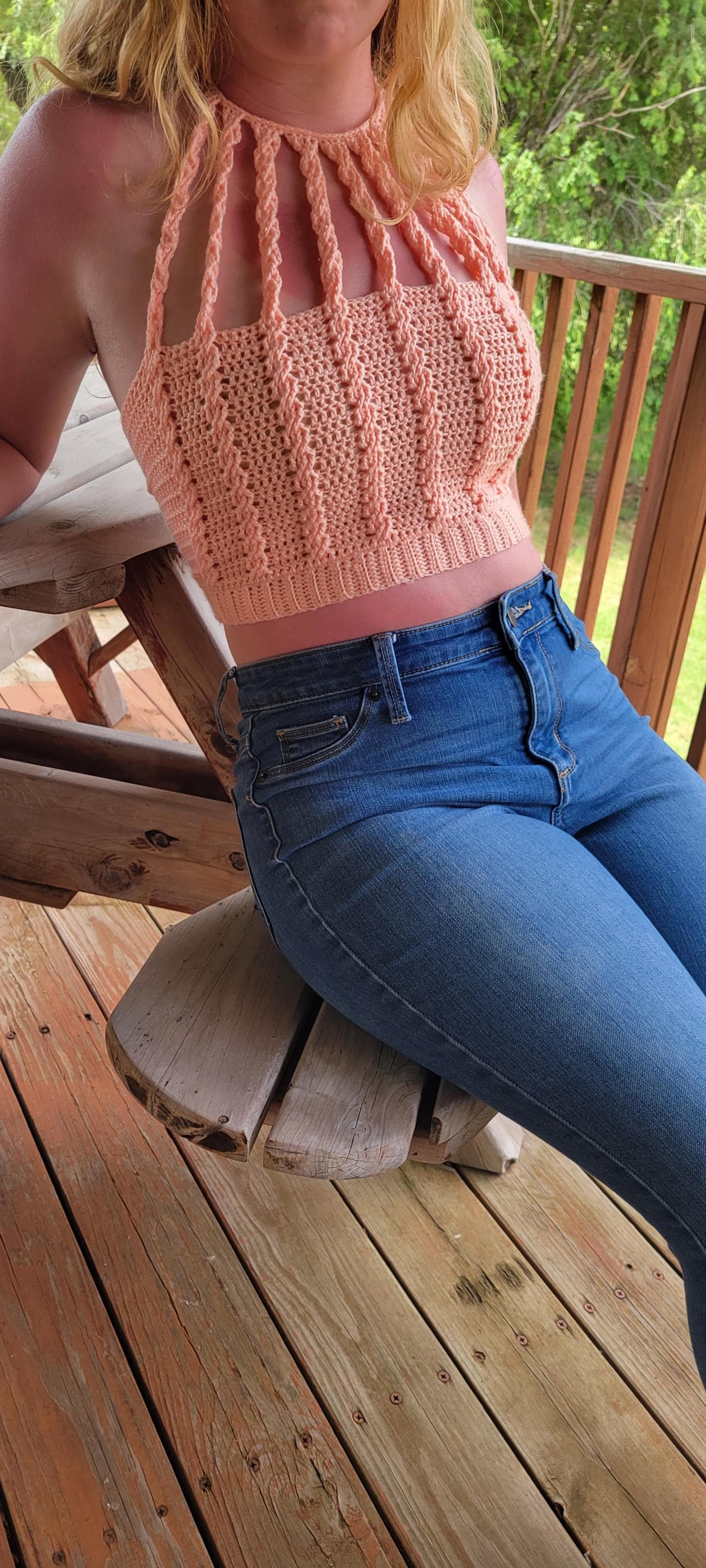 Crochet Twist Crop Top Pattern – PDF Download, Made to Measure Crochet ...
