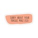 Fragile Male Ego Sticker Three Sizes - Etsy