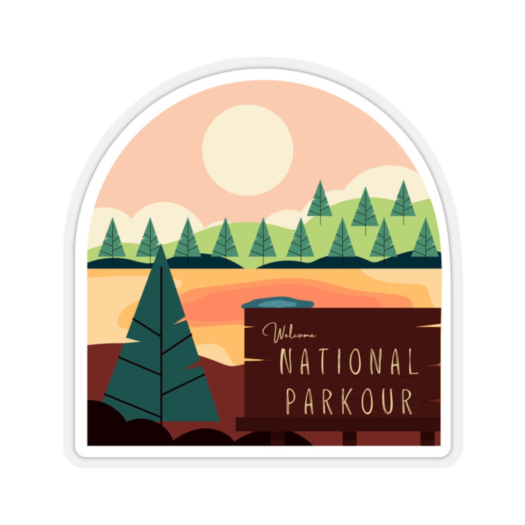 National Parkour Sticker - Cut Out - 4 Sizes - Etsy