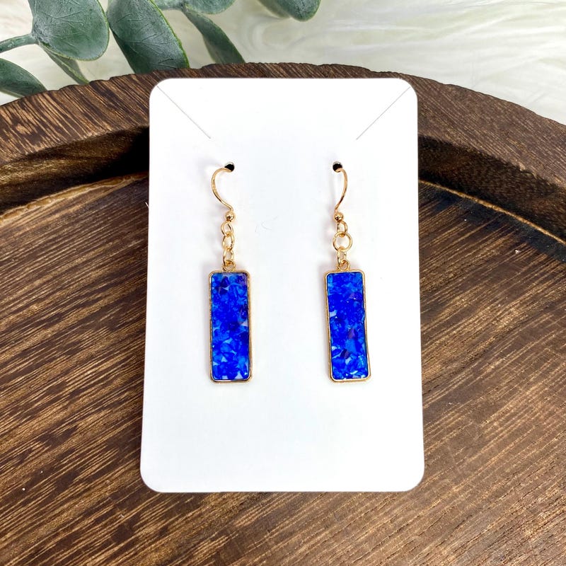 Custom Rectangular Earrings - Etsy
