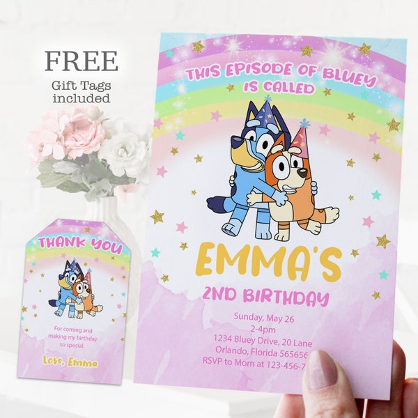Bluey Invitation - Etsy