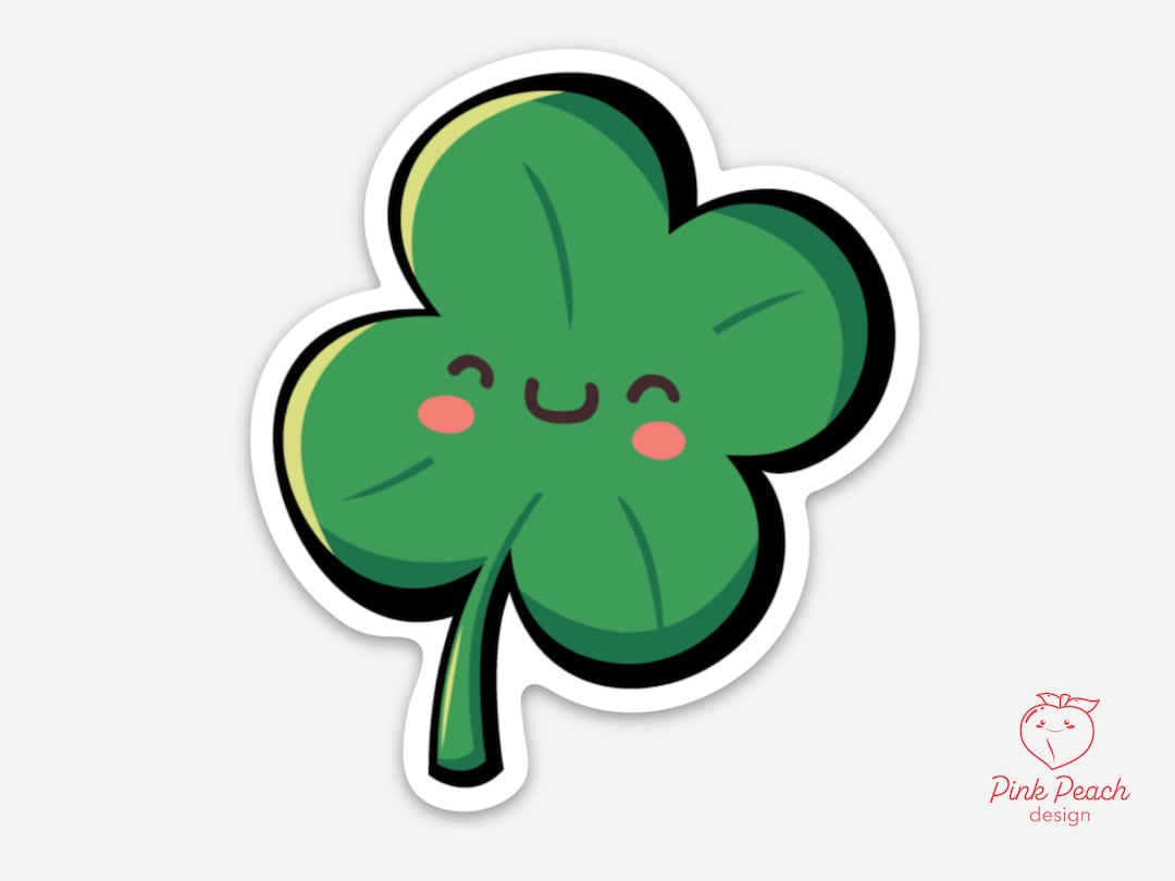Waterproof Four Leaf Clover Character Vinyl Stickers - Perfect for Any ...