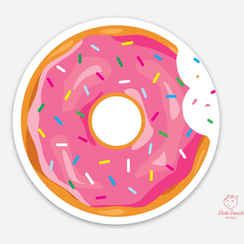 Donut Sticker - Etsy